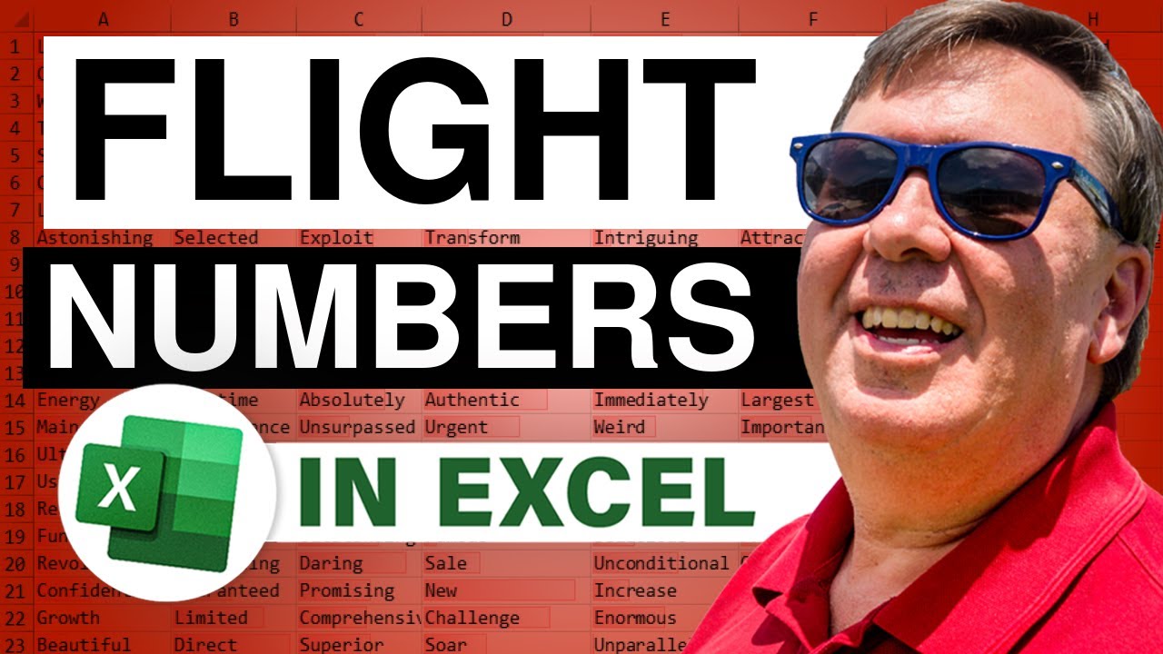 MrExcel's Learn Excel #523 - Flight Numbers | MrExcel Message Board