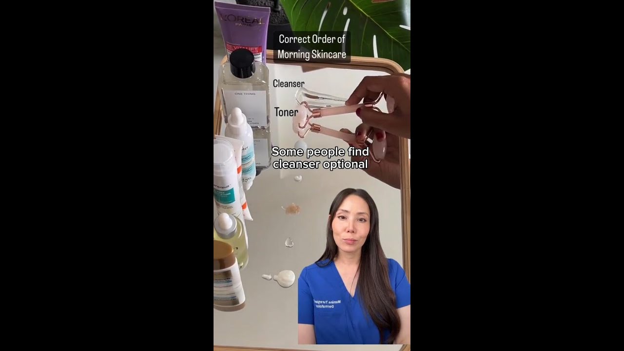 Morning skincare routine order