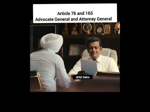 UPSC Polity | Article 76 of indian constitution | #ias #polity #prelims #mains #ncert #satire #memes