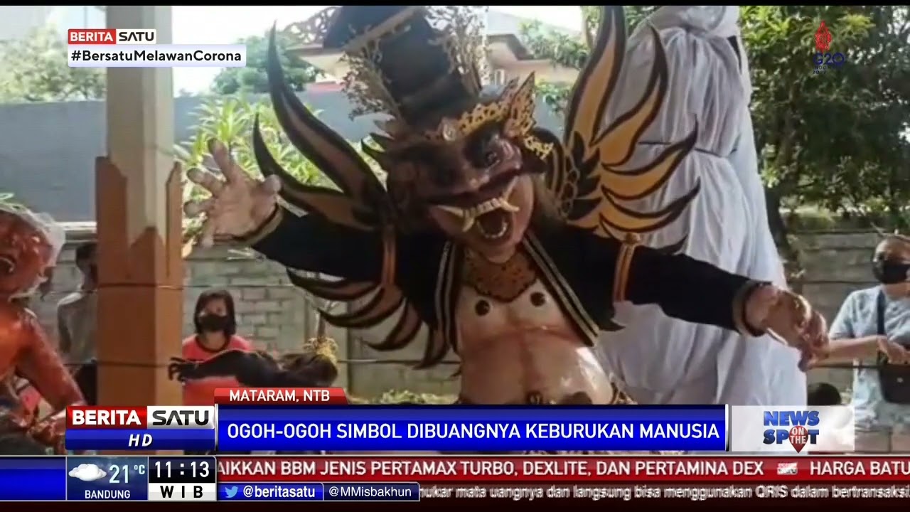 Para Pemuda di Mataram Gelar Lomba Ogoh-ogoh Mini