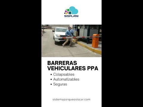Barrera vehicular PPA tranquera para estacionamiento automatizable - sistemaparqueosiscar.com