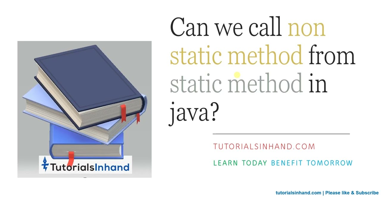 can we call non static method from static method in java | java interview preparation