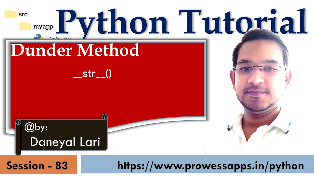 #83 Dunder Method / Magic Method / Special Method in Python, __str__() method