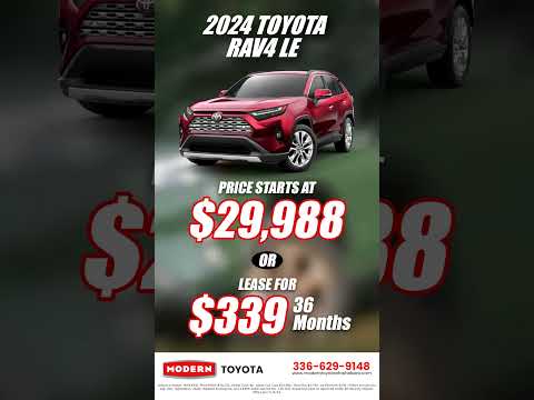 Get the 2024 Toyota RAV4 LE: $29,988 Purchase Price or $399 Lease! | Modern Toyota of Asheboro