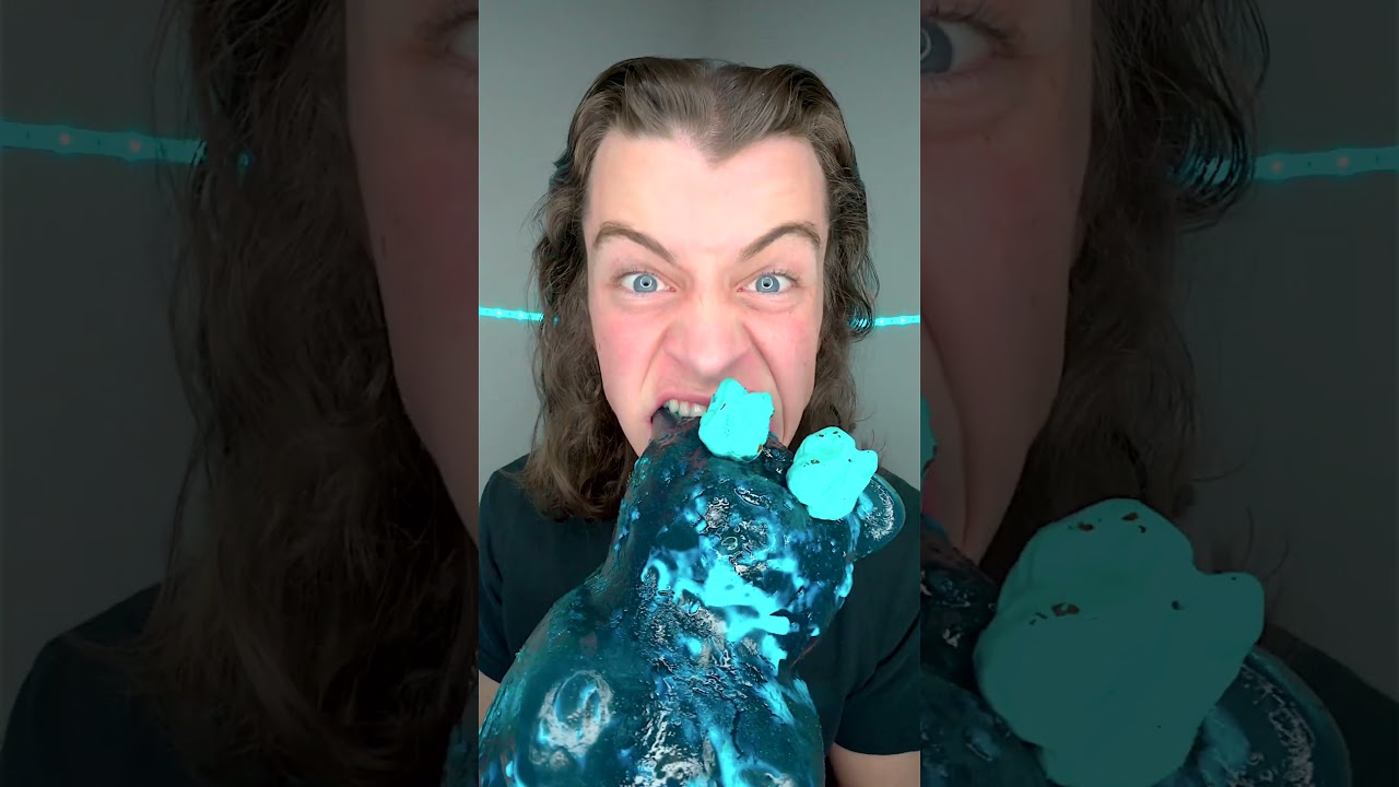 Giant Blue Gummy Bear!? 🥵