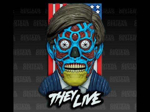 🎬 They Live 1988 Movie・ STL File for 3D printing・Cults