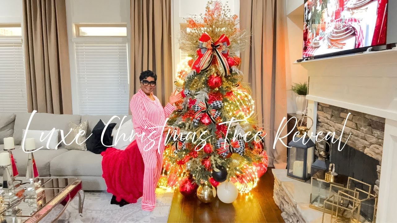 LUXE Christmas Tree REVEAL 2025 | Christmas Tree Decorating Ideas | Decorate With Me Christmas Tree