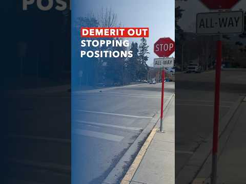 Correct Stopping Positions At Controlled Intersections