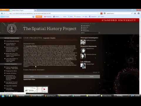 Spatial History Project website review