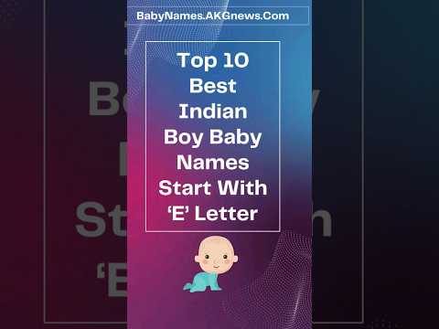 Top 10 Best Boy Baby Names start with 'E' Letter #shorts #namestatus #babycare