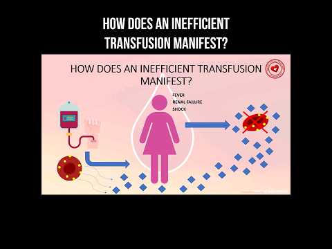 How does an inefficient transfusion manifest? #transfusion #bloodtransfusion #redbloodcell #antigens