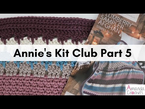 Annie's Crochet Striped Afghan Kit Club | Review of Kit #5