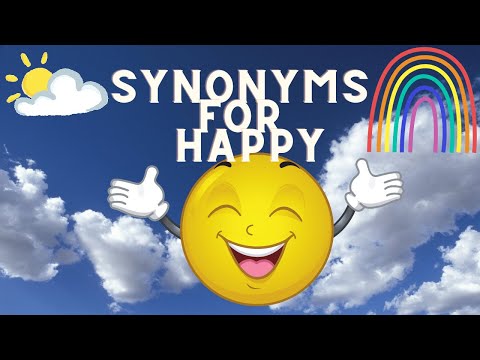 ESL Vocabulary for Kids: Learning for kids I Synonyms I Happy Words #vocabulary #esl