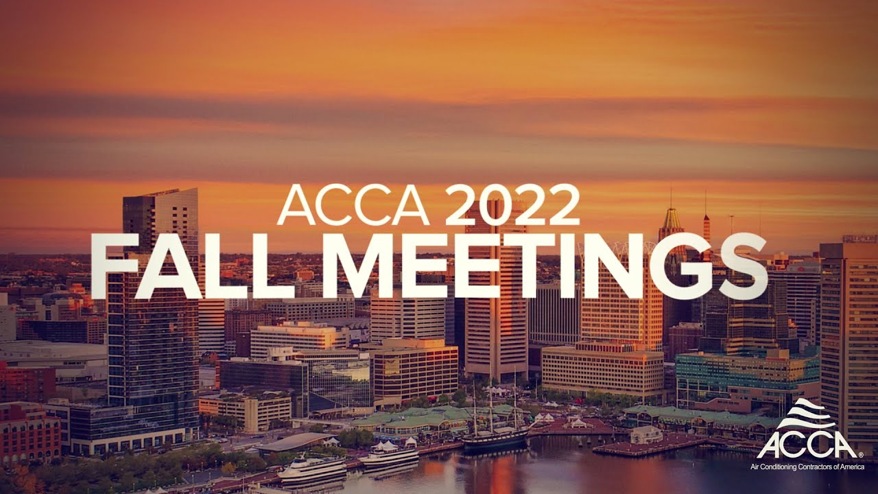 ACCA 2022 Fall Meetings