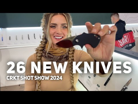 Playing w. 26 New CRKT Knives (Shot Show 2024)