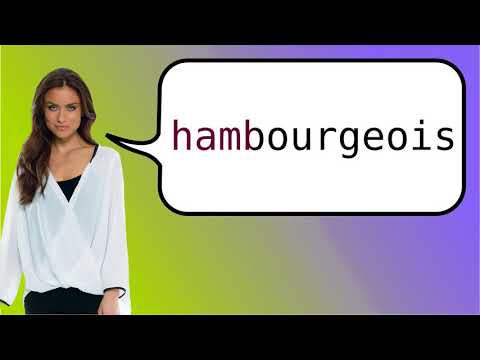 How to say 'Hamburger' in French?