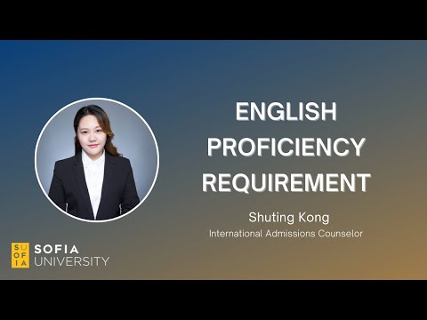 English Proficiency Requirement at Sofia University