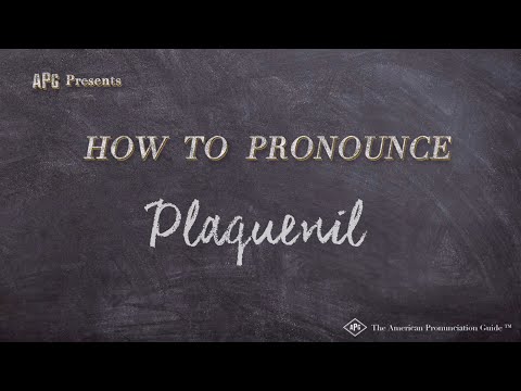 How to Pronounce Plaquenil (Real Life Examples!)