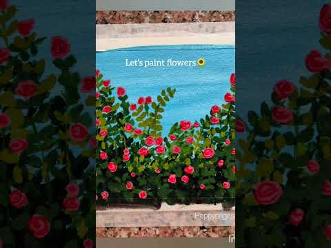 Paint flowers with me | Acrylic Painting | ๐ป
