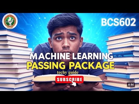 Machine Learning important questions | BCS602 | VTU | MACHINE LEARNING PASSING PACKAGE | ml passing