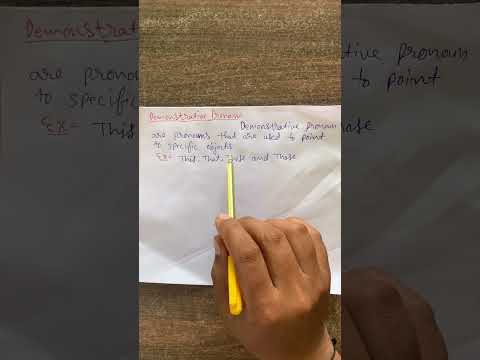 What is Demonstrative Pronoun ? Definition of Demonstrative Pronoun in English #englishgrammar