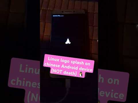 Linux penguin (tux) logo appear on Android phone when startup but LineageOS booted #linux #penguin