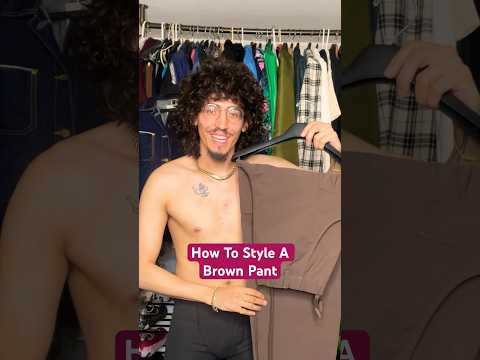 How To Style Brown Pants #mensfashion #menswear #style #fashion #ootd #shorts #streetwear #pants