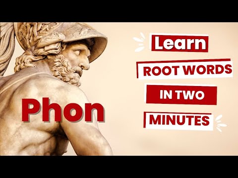 Root Word PHON: Sound & Voice | Greek Root Words for Kids