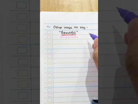 Do you know other ways to say "Beautiful"? Comment below! #learnenglish #english #vocabulary #shorts