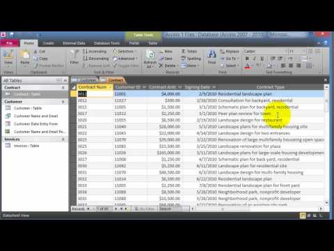 Access 2010: Understanding the basic database components
