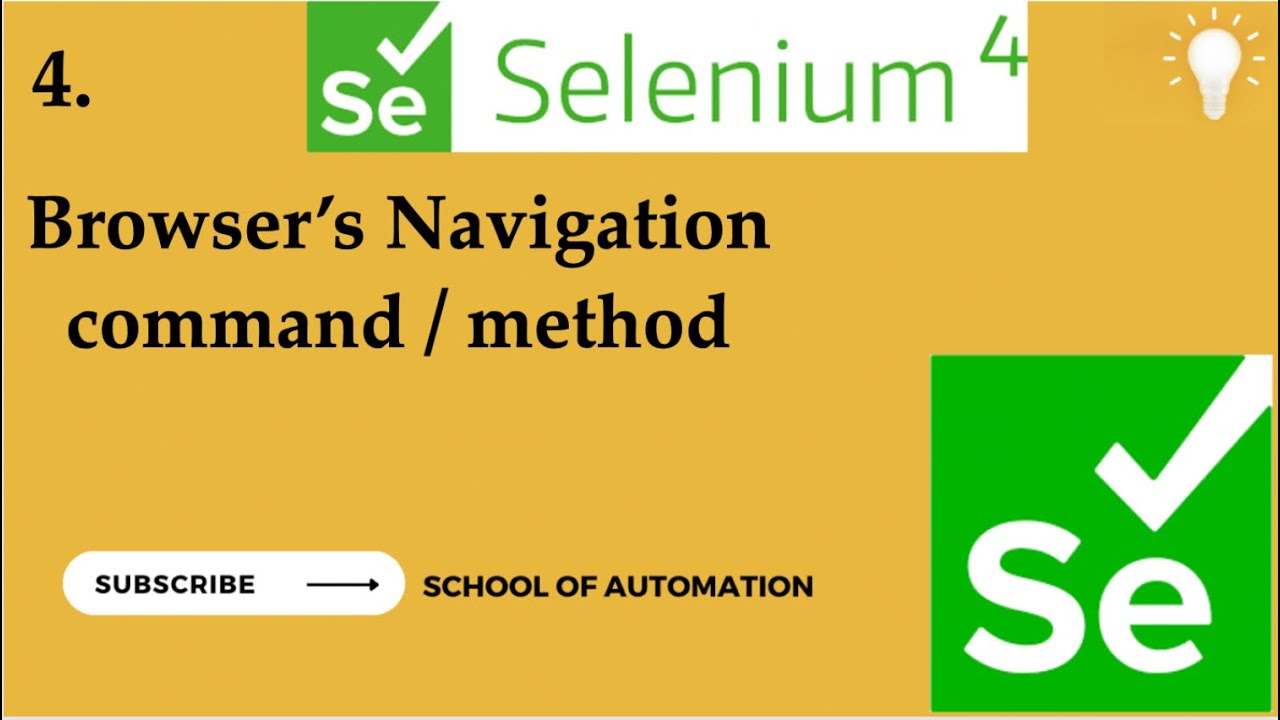 Selenium Basic Tutorial 4 - Browser Navigation | Java | Selenium 4