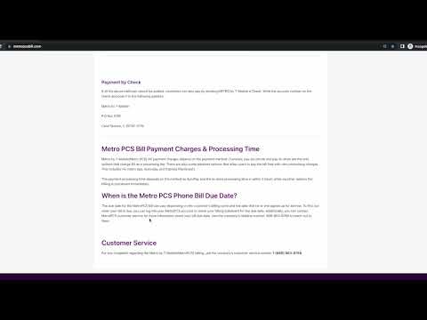 How to Pay Metro PCS Bill?