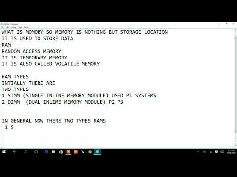 what is a ram(Random Access Memory) and what are the different types of rams