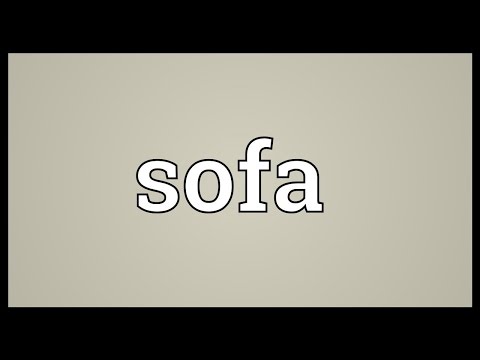 Sofa Meaning