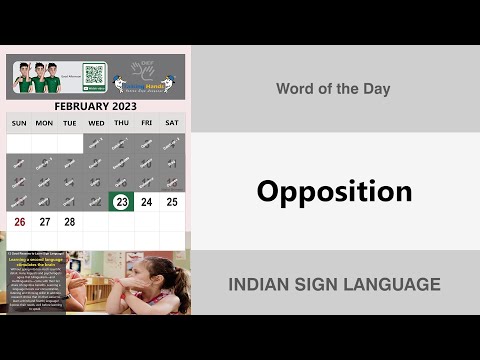 Opposition (Noun) Word of the Day for February 23rd