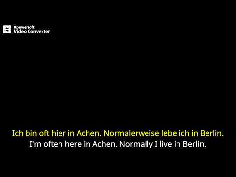German/Deutsch podcast"Deutsch Warum Nicht"with English and German subtitles Hören/Listening1