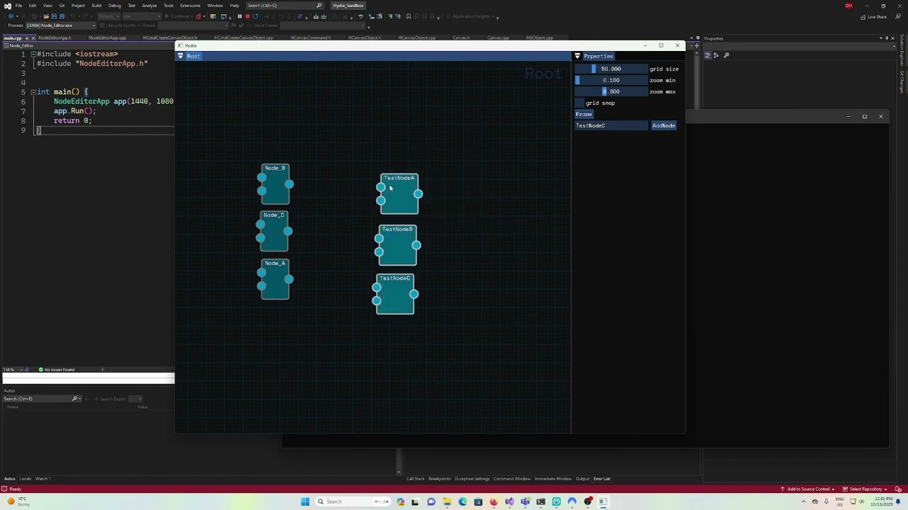 ImGui node editor (WIP)