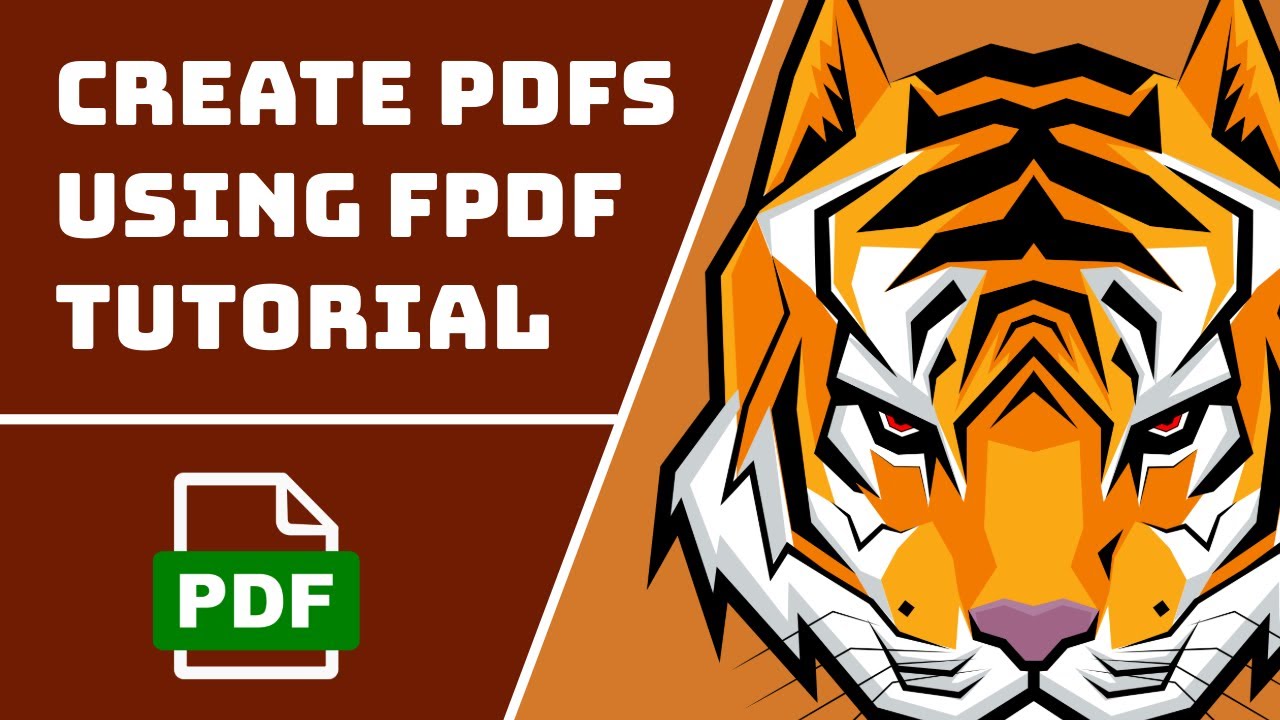 Create PDFs Using PHP (FPDF) Full Tutorial