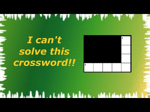 I can't solve this cryptic crossword. Can you help?