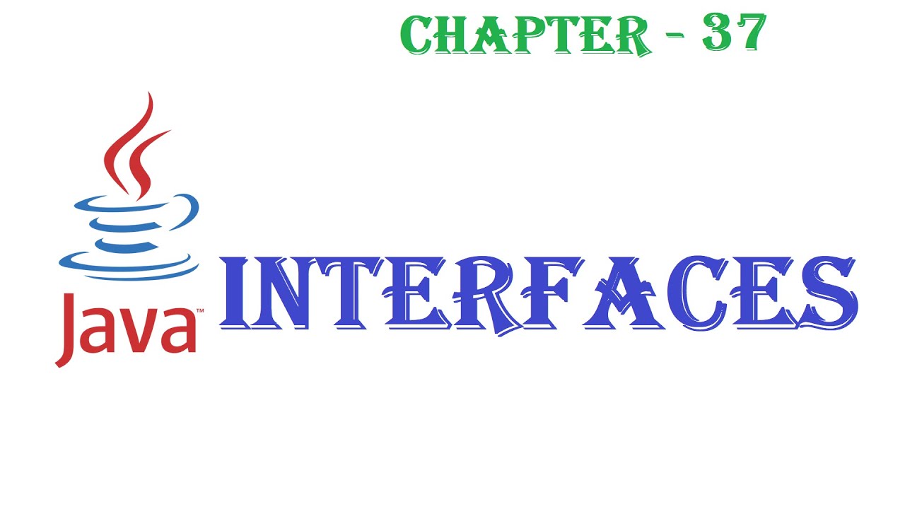 Java Interfaces - Java tutorial - w3Schools - Chapter-37   English