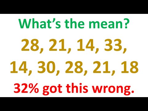 Real state exam question on means (#3). 5th Grade Math.