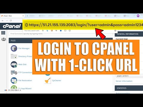 How to login to your cPanel via direct URL in 1 click?