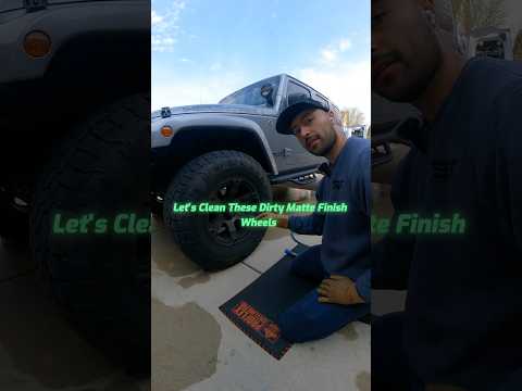 How to Clean Matte Wheels ⚠️??| Plainfield IL Car Detailing #detailing #cardetailing #howto #asmr