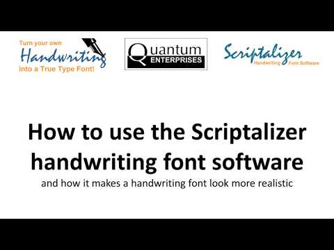 How to Use the Scriptalizer Realistic Handwriting Font Software