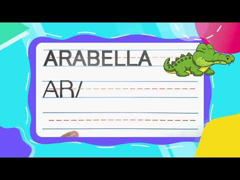 How To Write ARABELLA | Write With Me! -- FOR KIDS