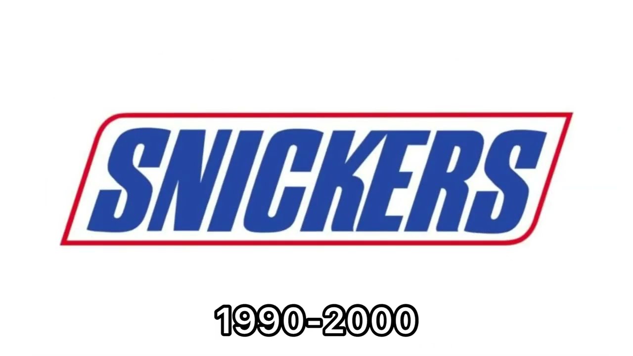 Snickers historical logos