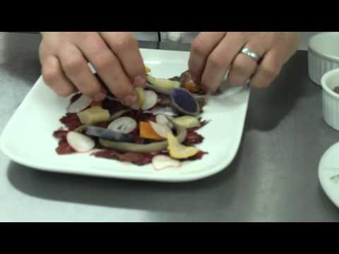 Amuse Bistro On The Vineyard | Emu Carpaccio | Bradford Boisvert Shawnigan Lake BC
