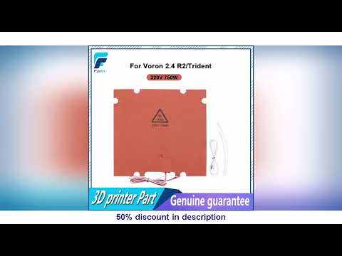 #FYSETC Silicone Heated Bed Heating Pad with Point Hole 300/350mm 110V/220V 750W/1000W for Voron