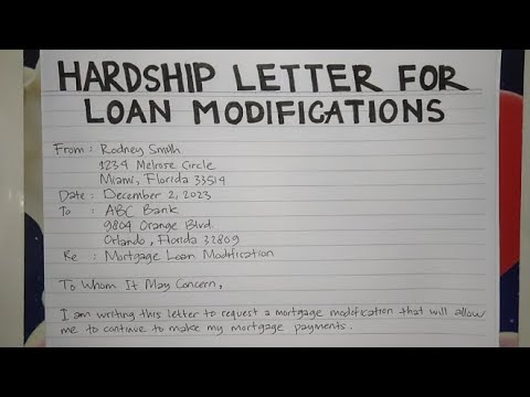 How To Write A Hardship Letter for Loan Modification Step by Step Guide | Writing Practices