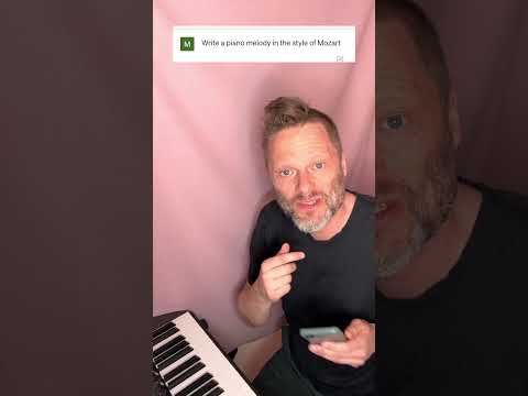 Can AI write a PIANO melody in the style of Mozart? Let's ask ChatGPT #shorts